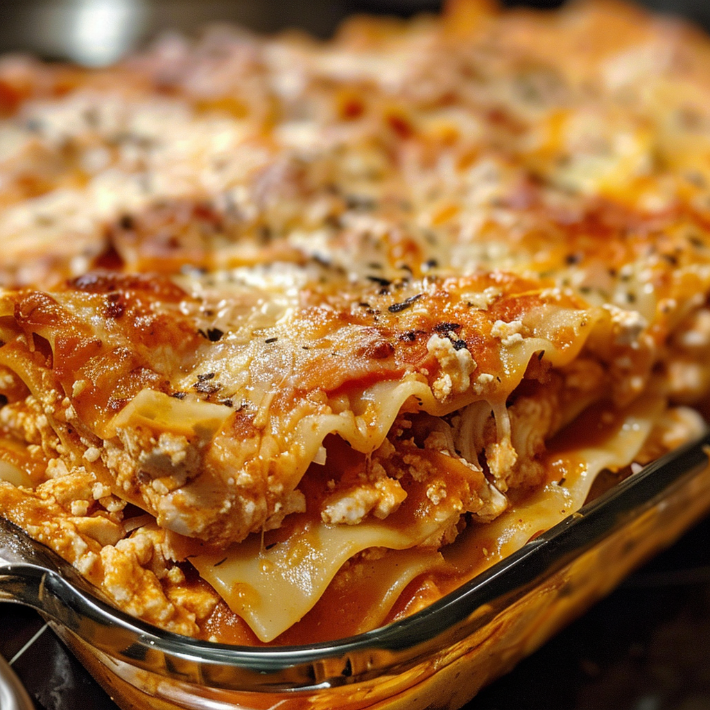 Buffalo Chicken Lasagna with a Ranch Twist – Easy Recipe