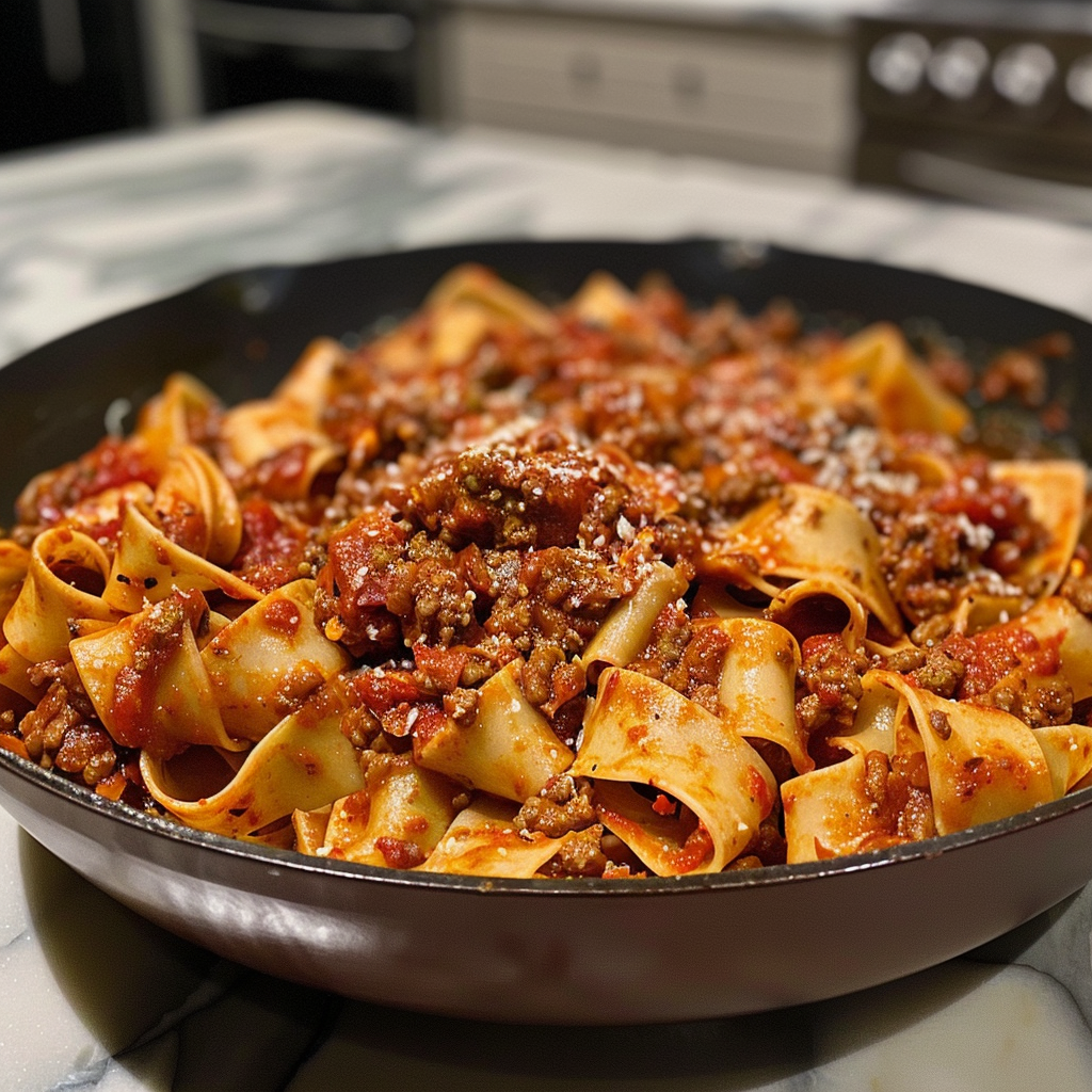 Sausage Ragu with Pappardelle Pasta: Rich & Hearty Italian Meal