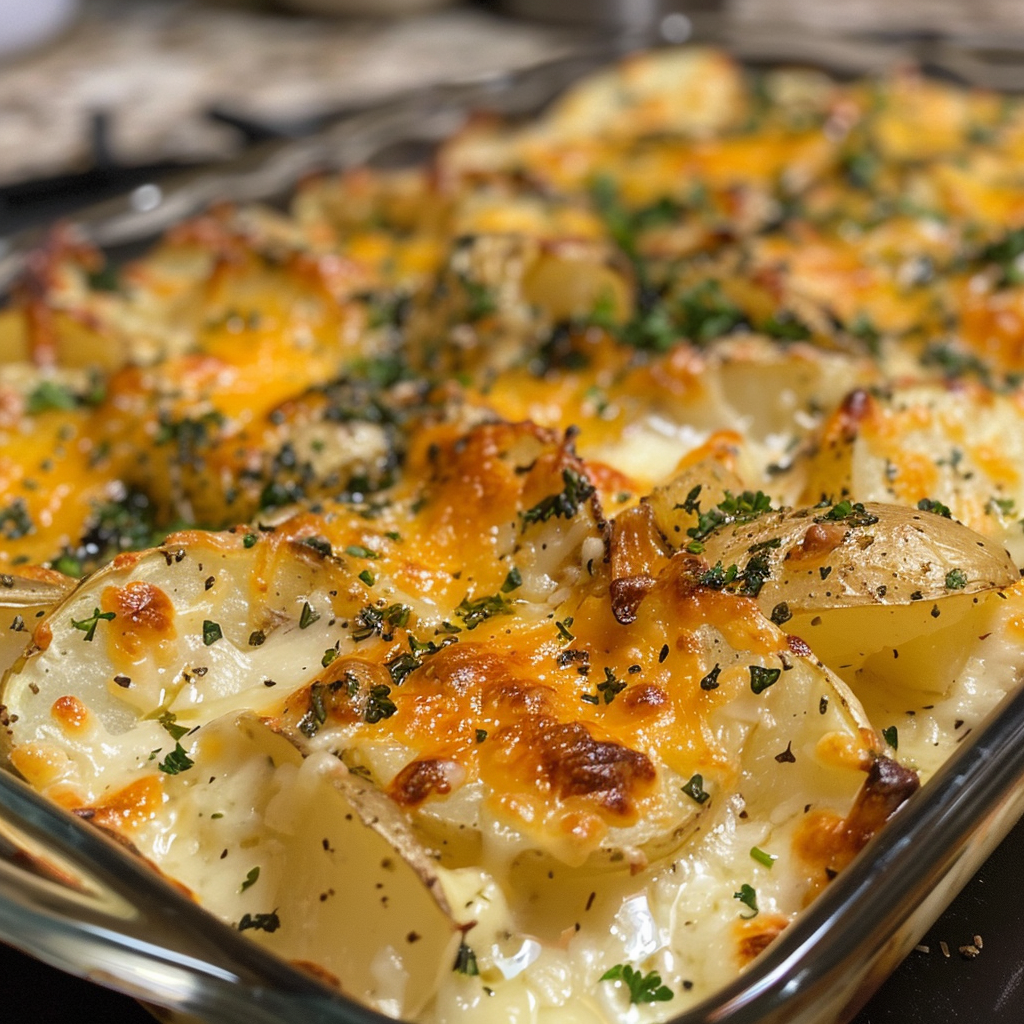 Cheesy Garlic Ranch Potato Recipe – Easy, Creamy & Cheesy