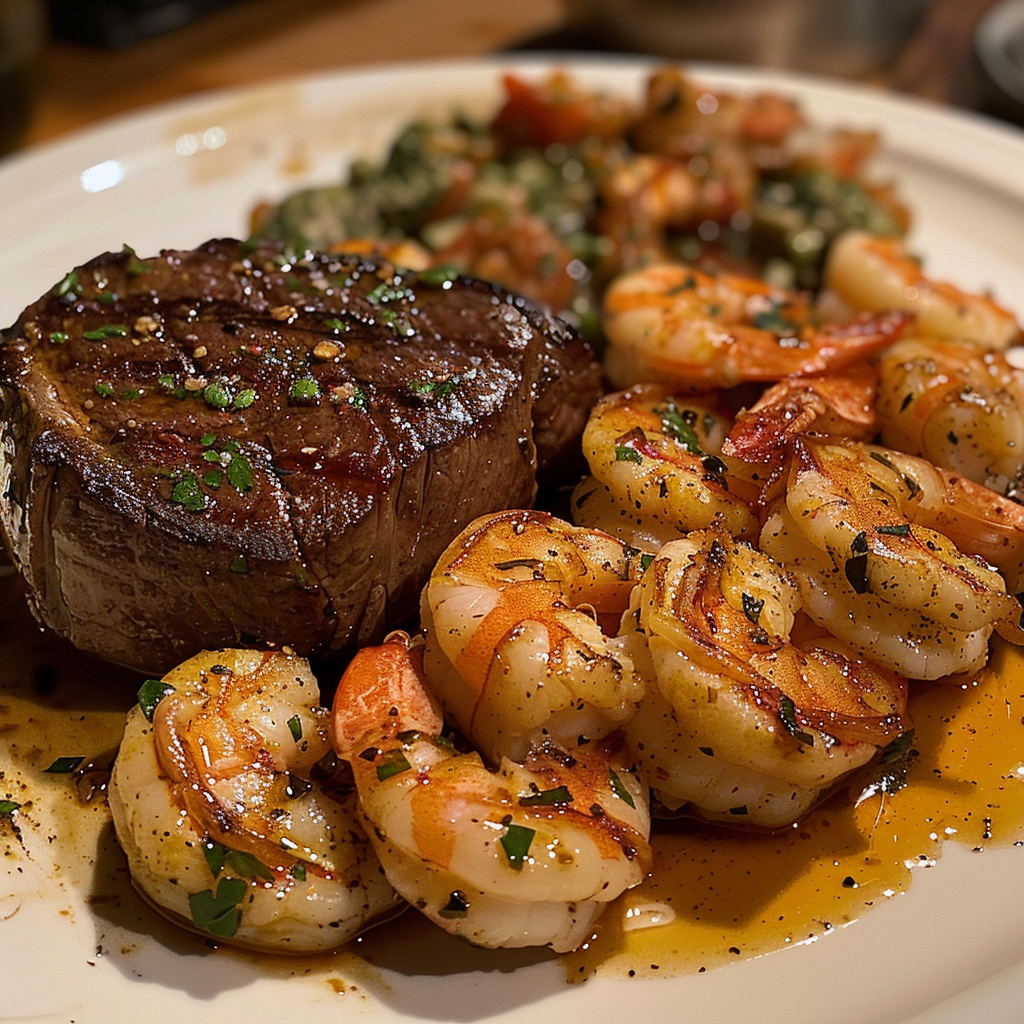 Filet Mignon & Jumbo Prawn – Elegant Surf & Turf Recipe