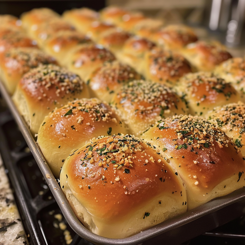 Garlic Parmesan Dinner Rolls – Easy, Fluffy & Buttery Recipe