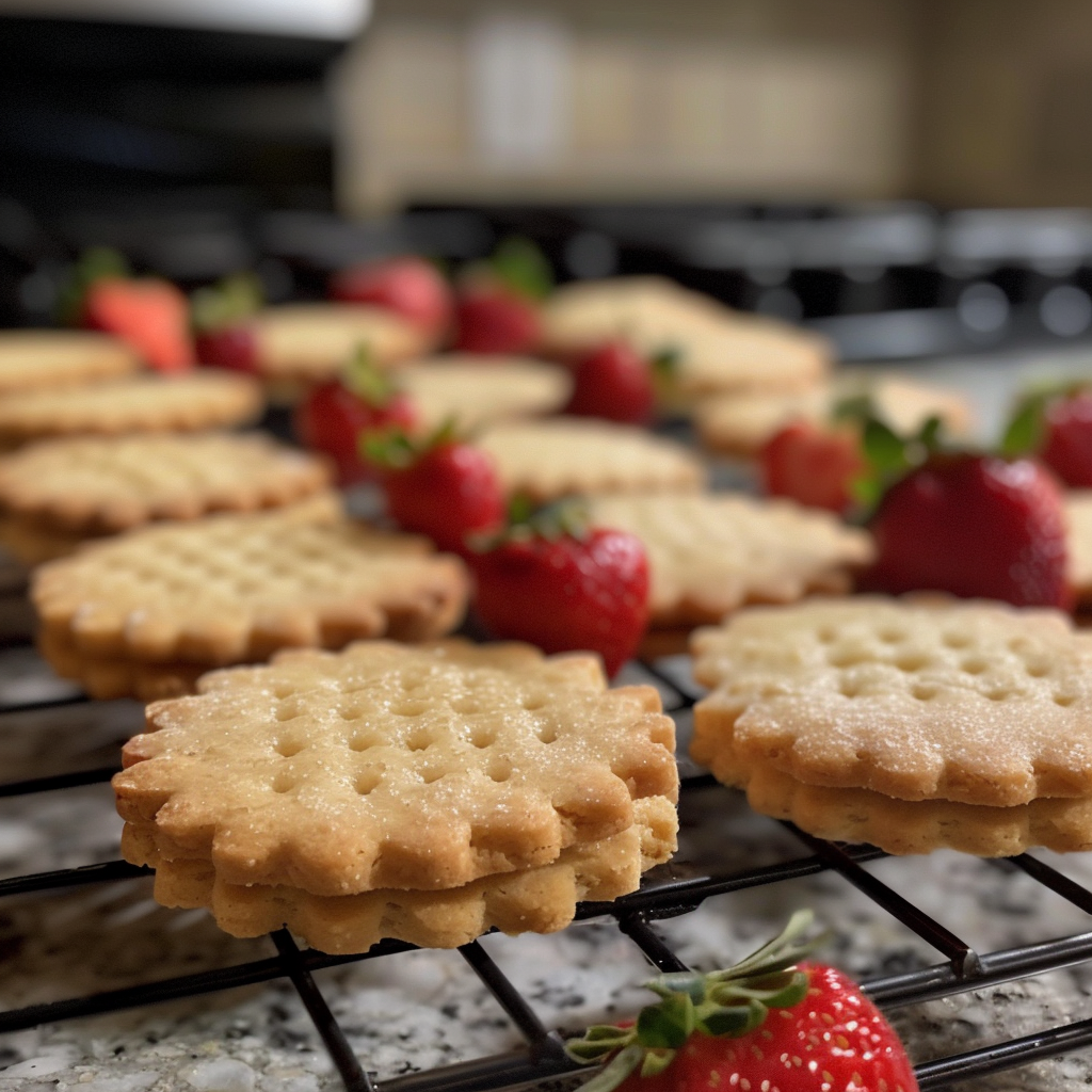 Strawberry Shortbread Cookies Recipe – Buttery & Easy