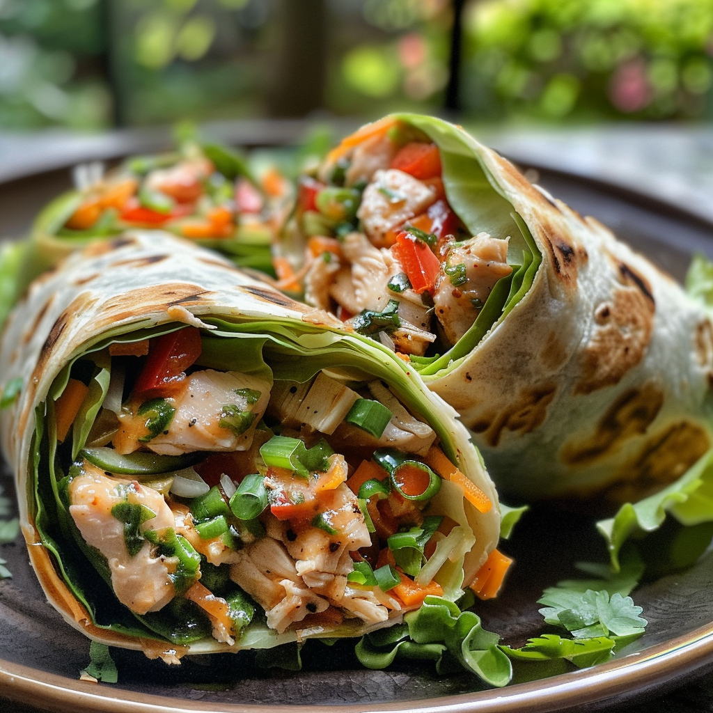 Thai Chicken Salad Wraps – Easy, Healthy & Flavorful Recipe
