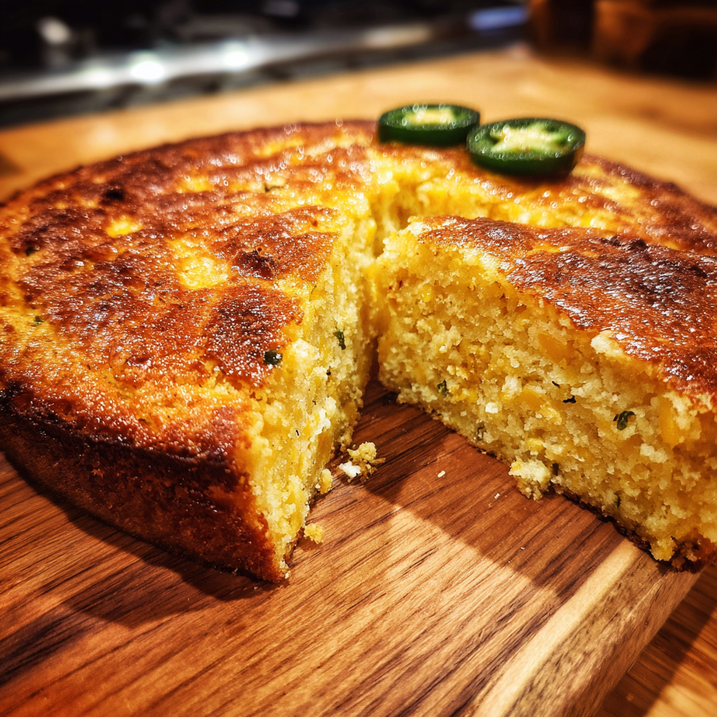 Jalapeño Cheddar Cornbread – Spicy & Cheesy Side Dish