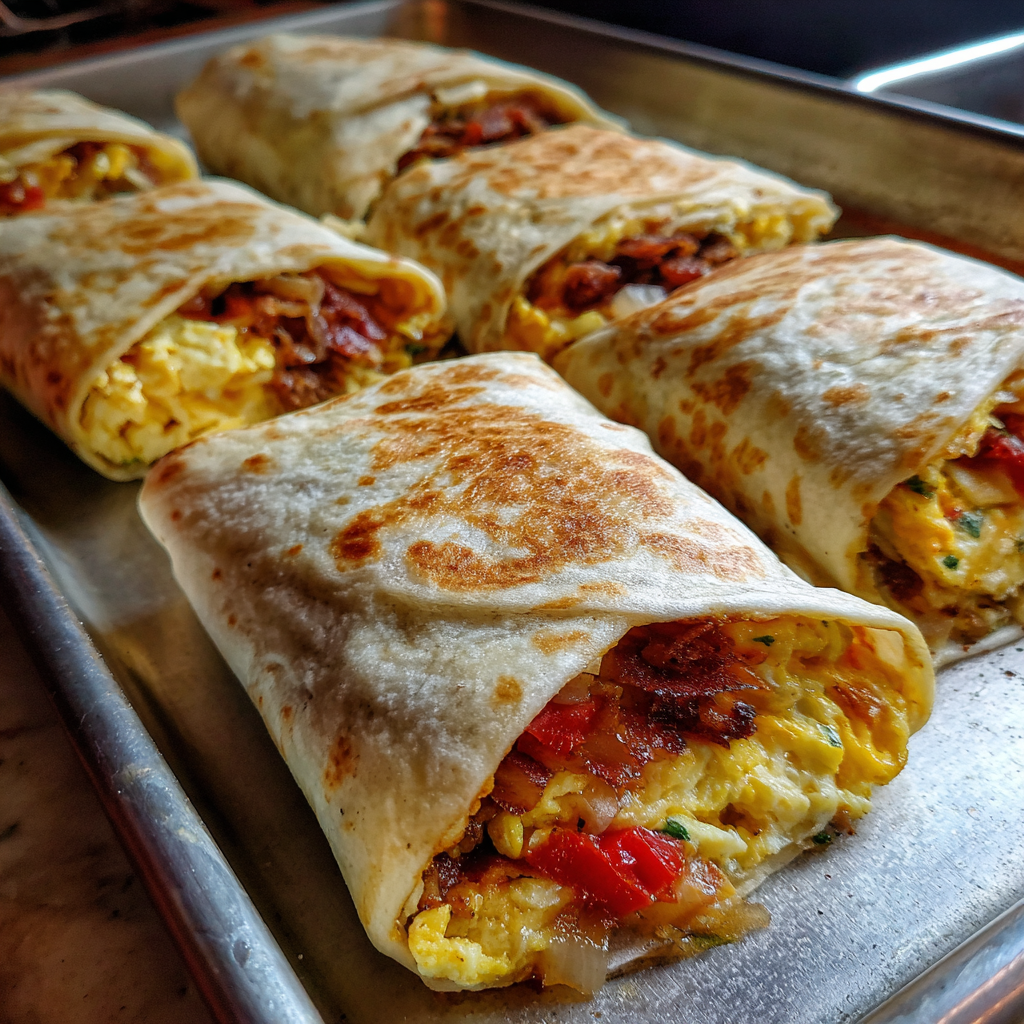 Sheet Pan Breakfast Burritos – Easy Make-Ahead Recipe