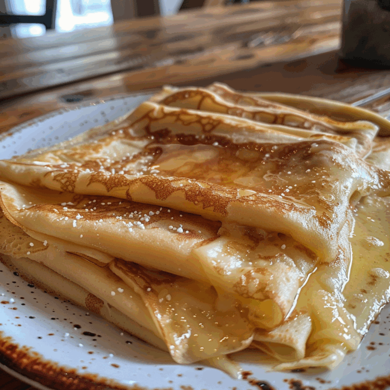 Cheesy Savory Crêpes – Elegant & Creamy French Comfort Food