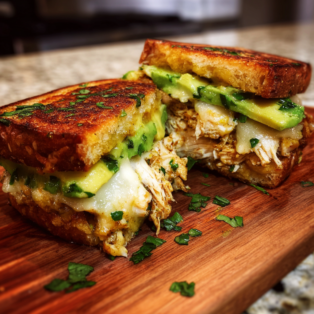 Chicken Avocado Melt Sandwich – Easy Cheesy Recipe