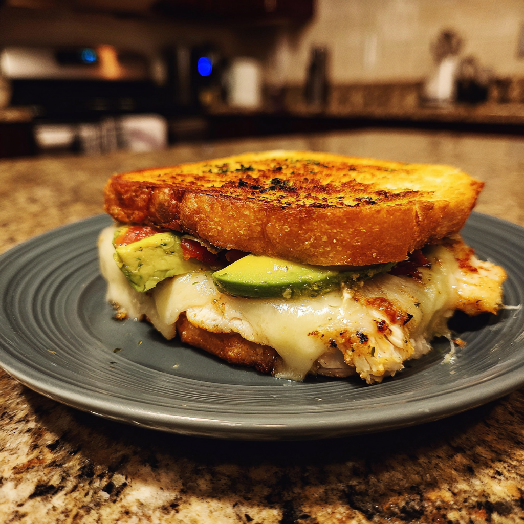 Chicken Avocado Melt Sandwich – Easy Cheesy Recipe