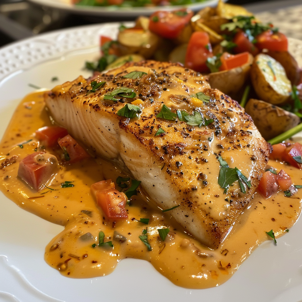 Red Snapper with Creamy Creole Sauce – Southern Seafood Delight