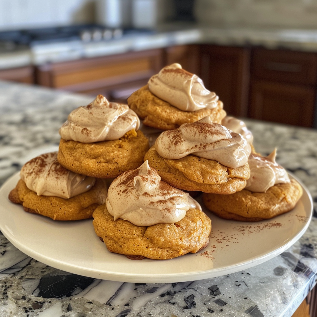 Soft Pumpkin Cookies with Cinnamon Frosting Recipe | Fall Dessert Favorite